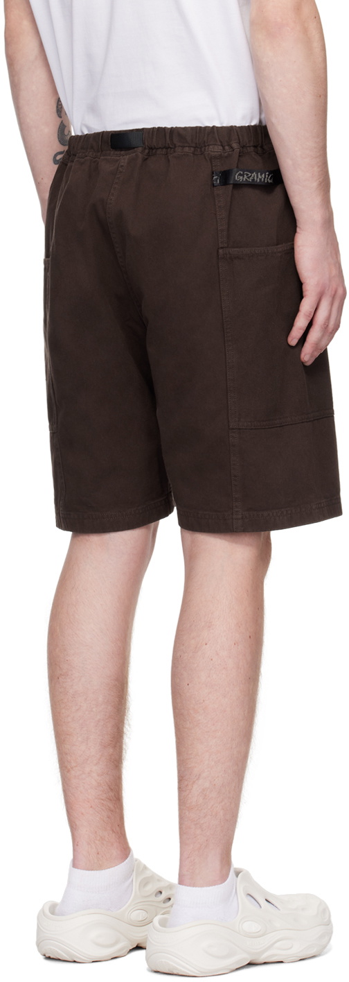 Gramicci Brown Micro Plaid Shorts Gramicci