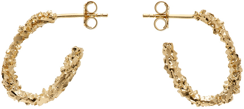 Veneda Carter Gold VC003 Small Open Hoop Earrings Veneda Carter