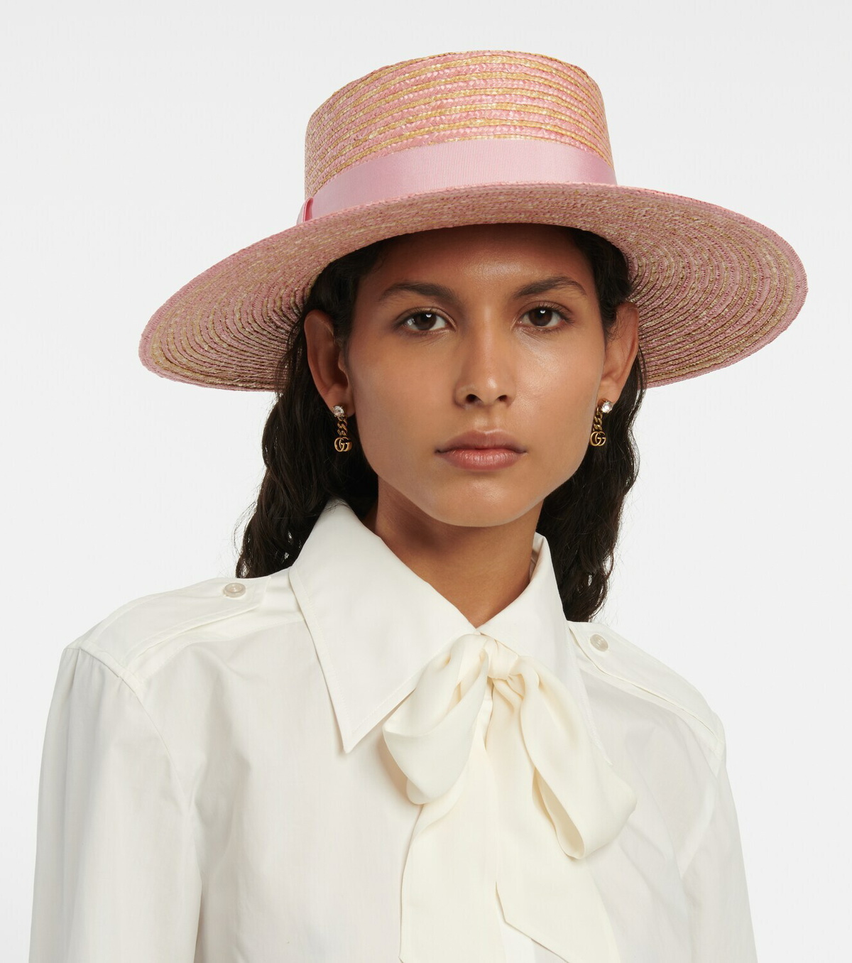 Gucci Alvy striped straw hat Gucci