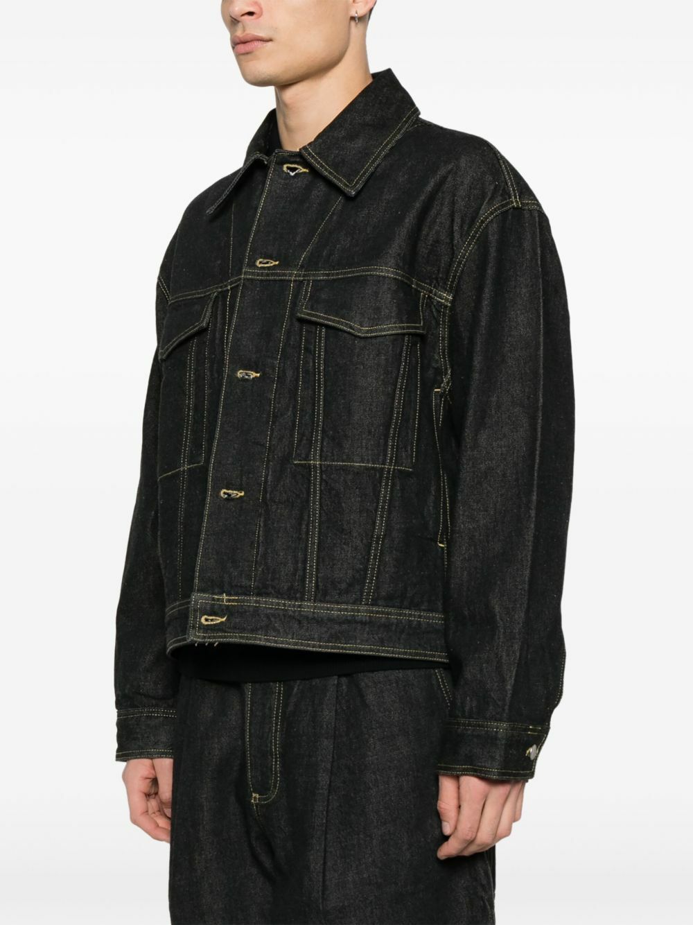 Studio Nicholson Black Denim Jacket Studio Nicholson