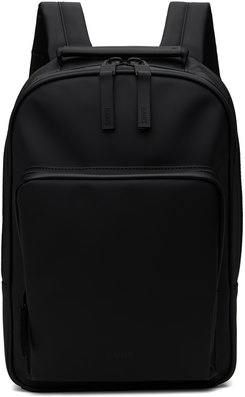 RAINS Black Book Daypack Backpack Rains