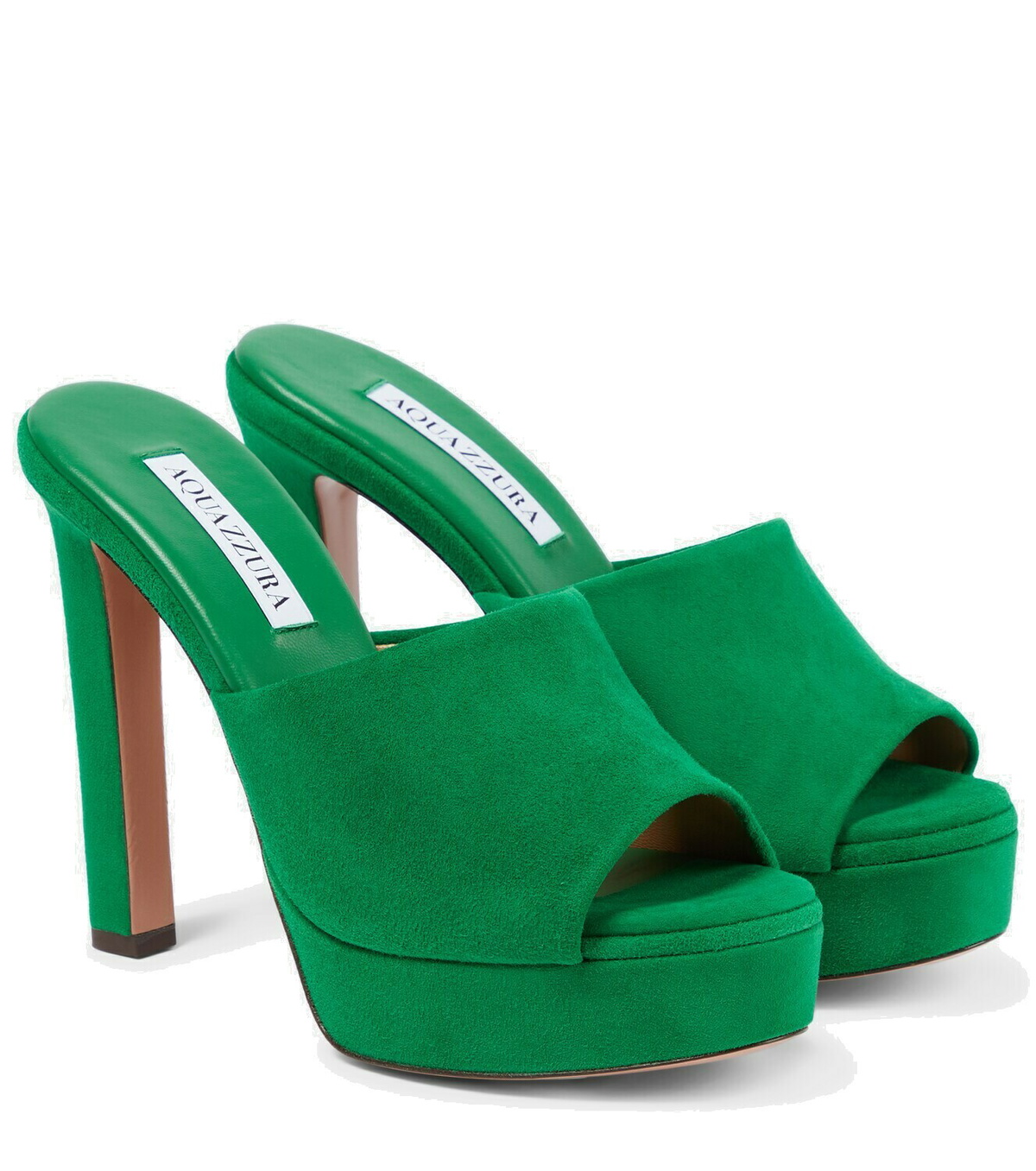 Aquazzura Violette suede platform mules Aquazzura