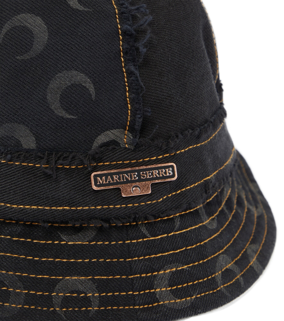 Marine Serre - Printed denim bucket hat Marine Serre Marine Serre - Printed denim bucket hat Marine Serre