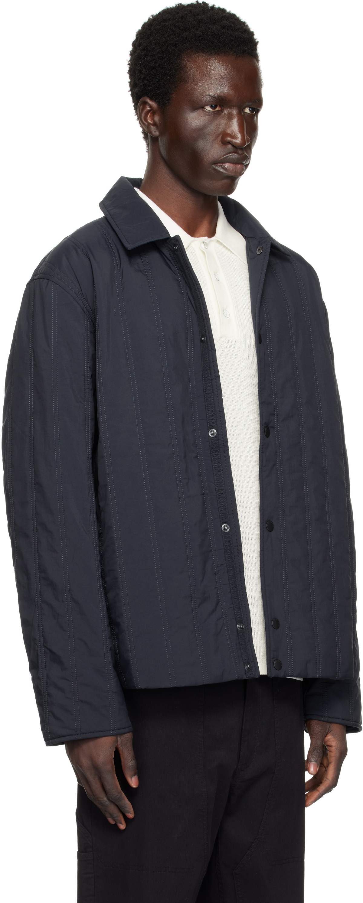 rag & bone Navy Maxwell Quilted Jacket Rag and Bone