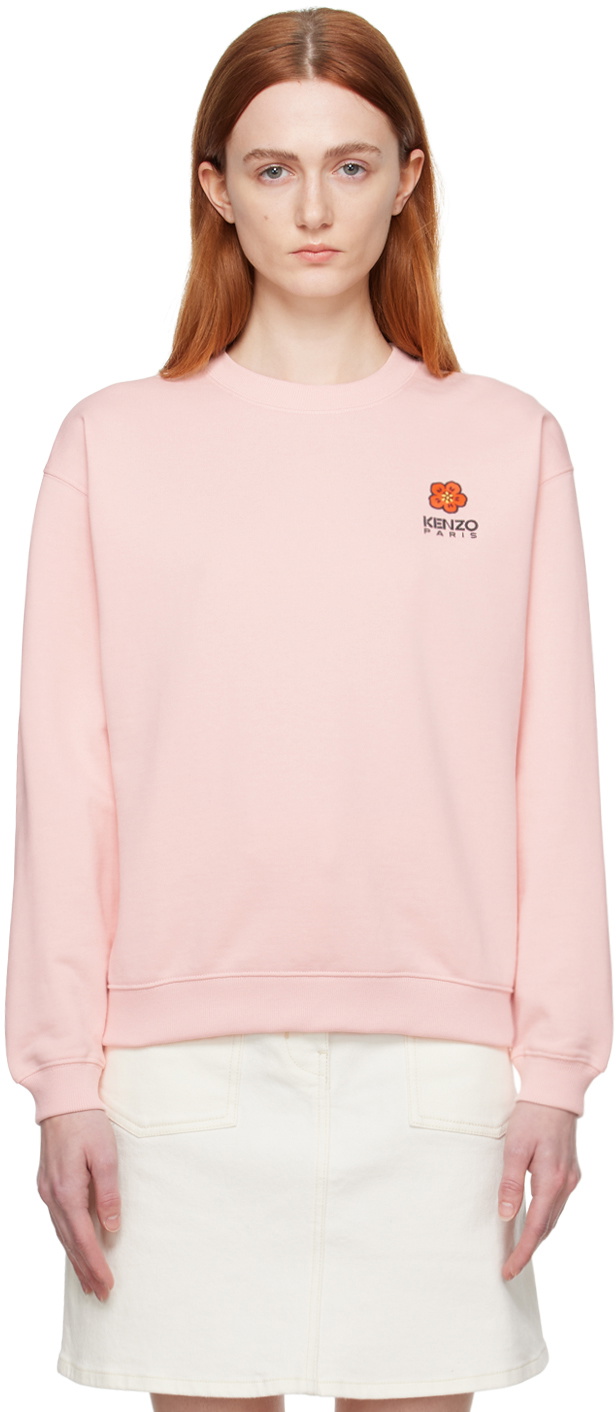 Kenzo Pink Kenzo Paris Boke Flower Sweatshirt Kenzo