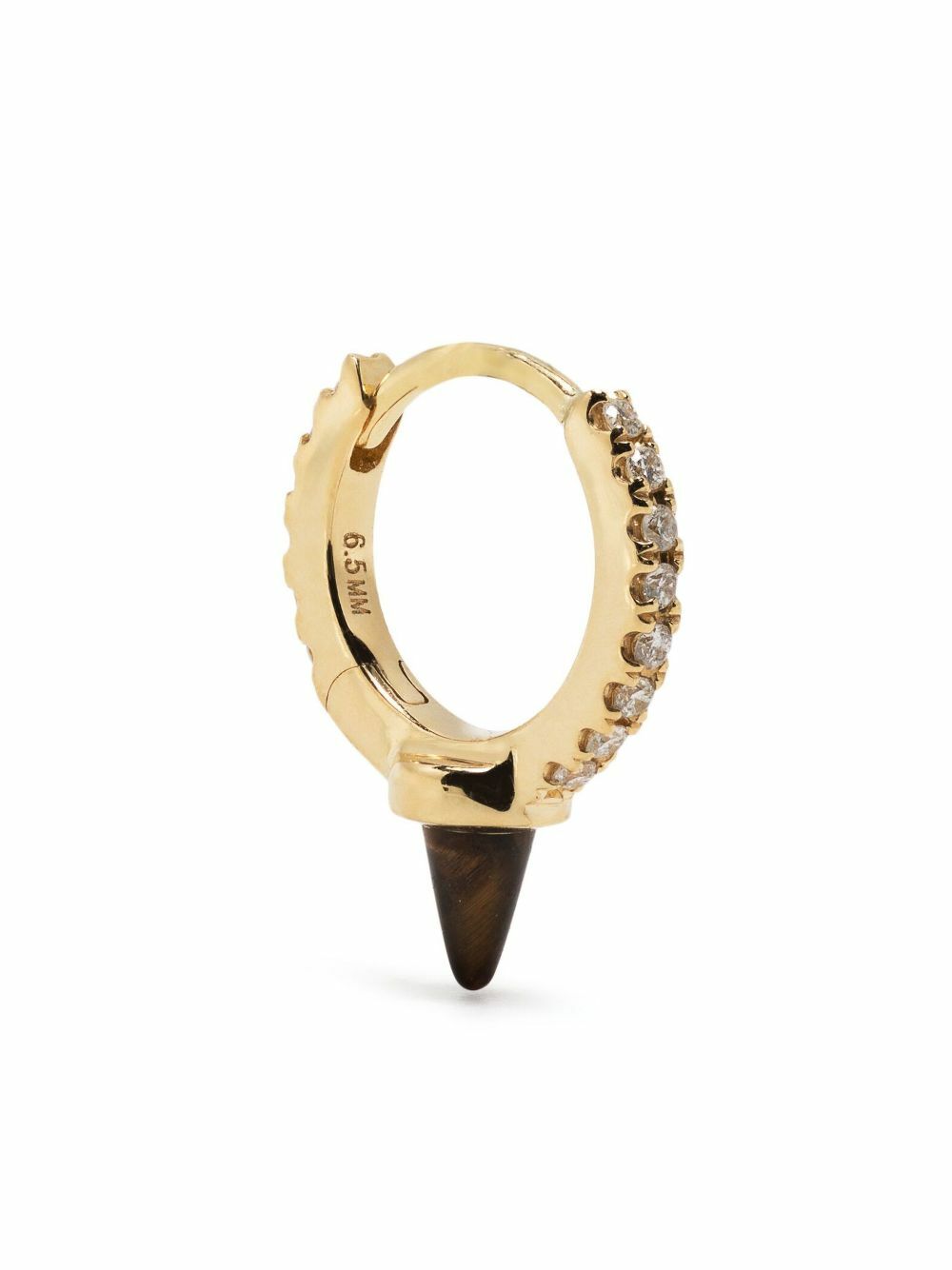 MARIA TASH 18K Yellow Gold Eternity Spike Diamond And Tiger's Eye ...