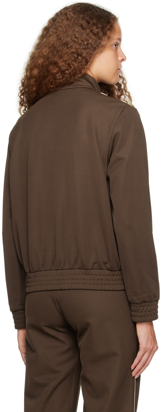 Sporty & Rich SSENSE Exclusive Brown Track Jacket Sporty & Rich