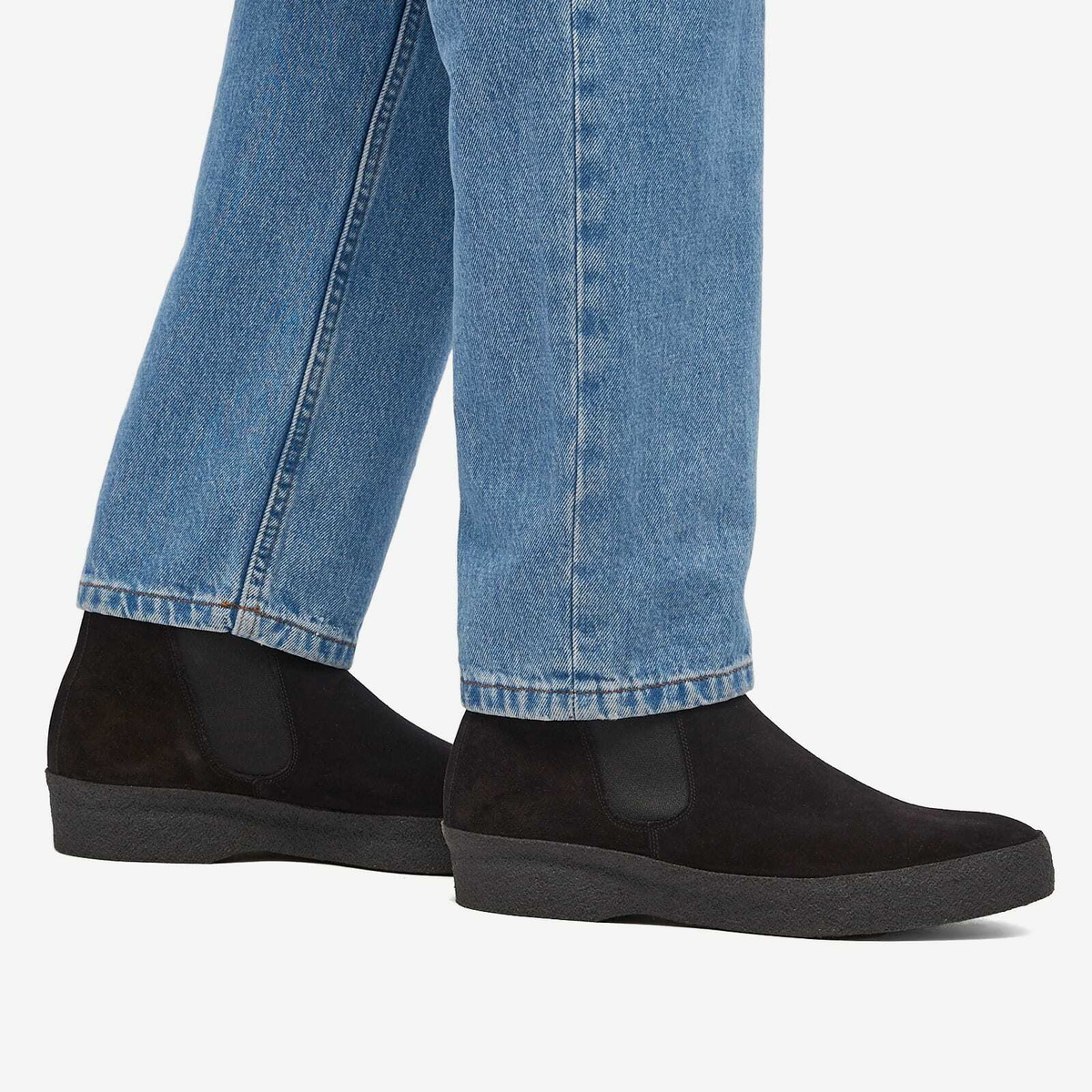 Sanders Men's Adam Chelsea Boot in Black Suede Sanders