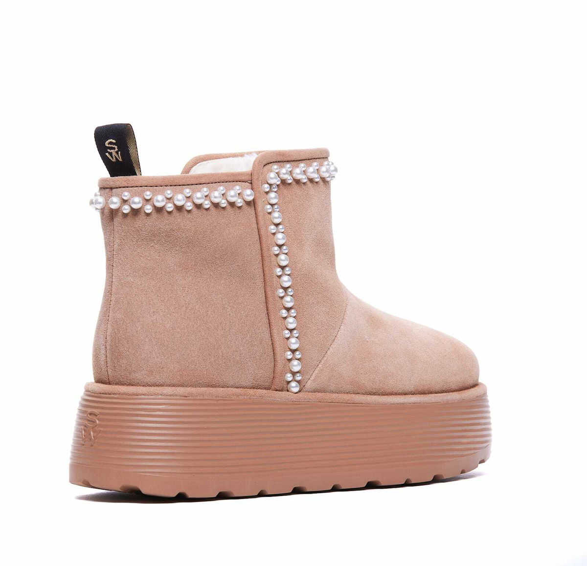 Stuart Weitzman Nellie Pearl Flatform Booties Stuart Weitzman