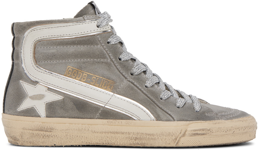 Golden Goose Gray Slide Sneakers Golden Goose Deluxe Brand