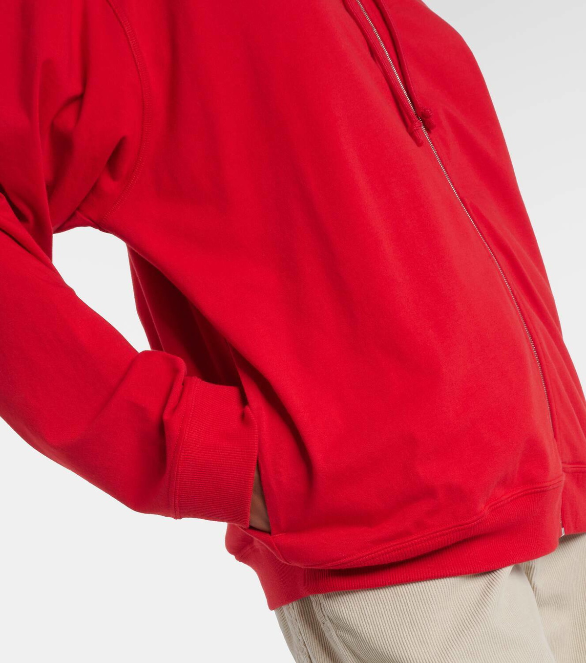 The Row Rosy cotton jersey zip-up hoodie The Row