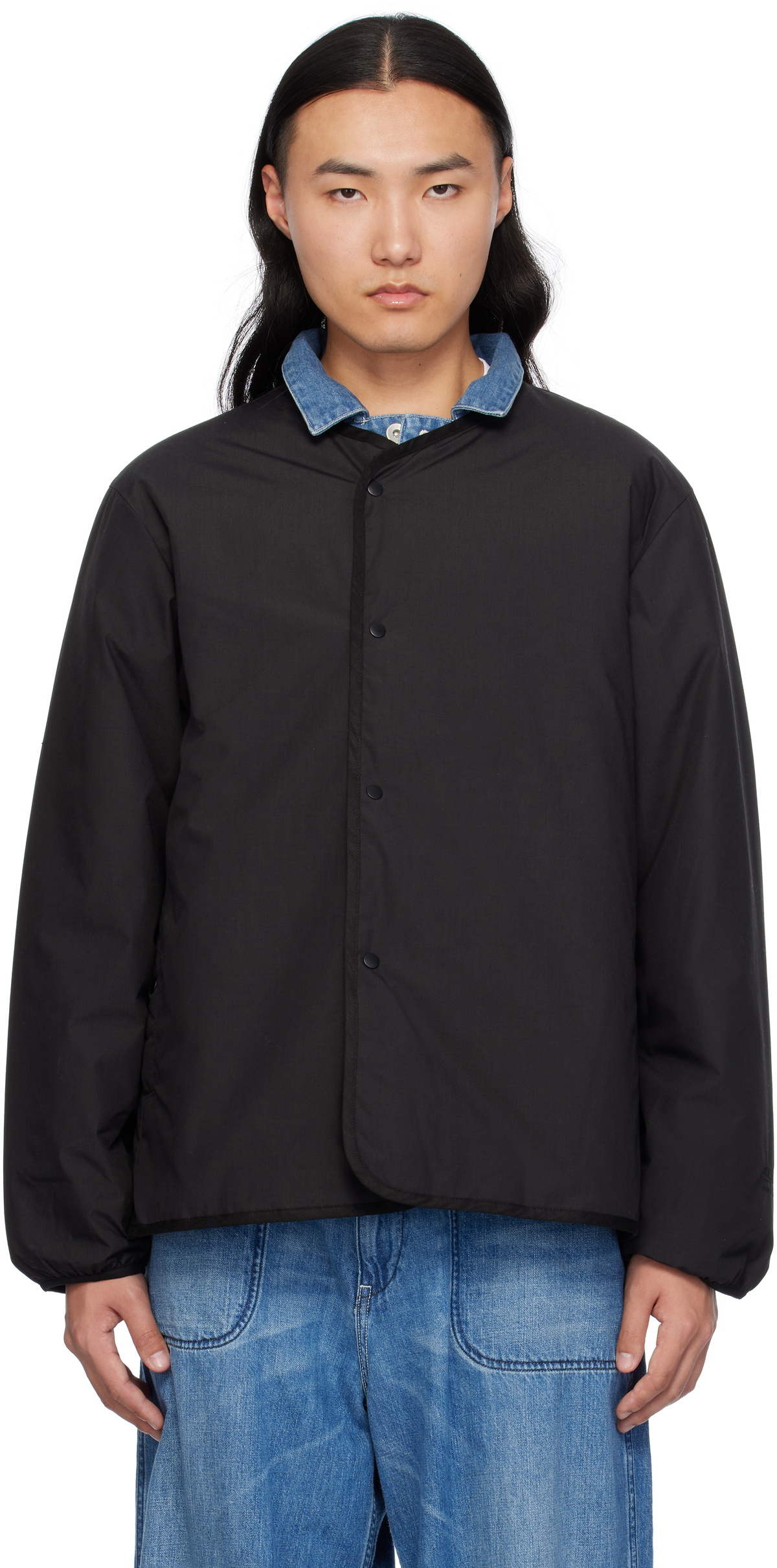 nanamica Black Reversible Down Jacket Nanamica
