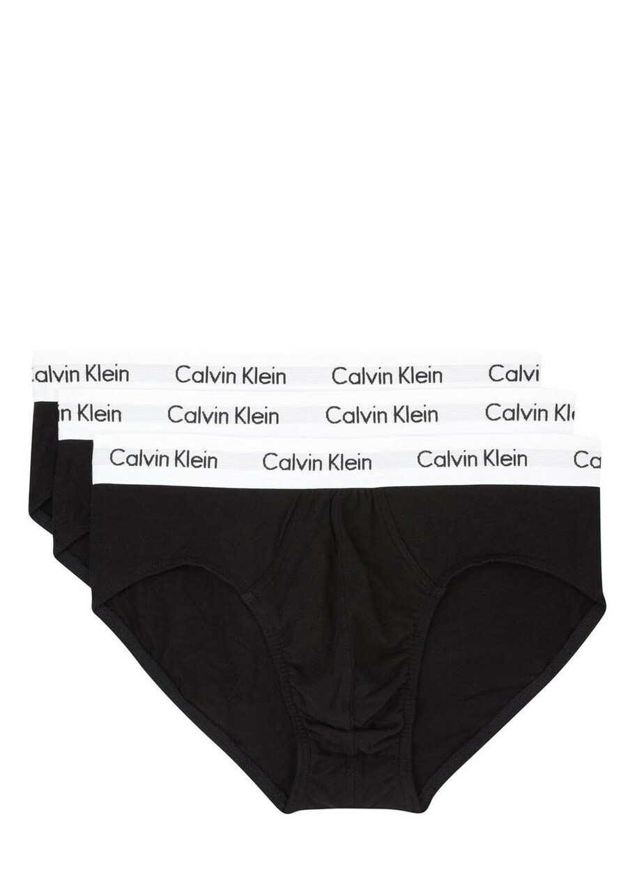 Calvin Klein Stretch Cotton Briefs set of Three Black Calvin Klein