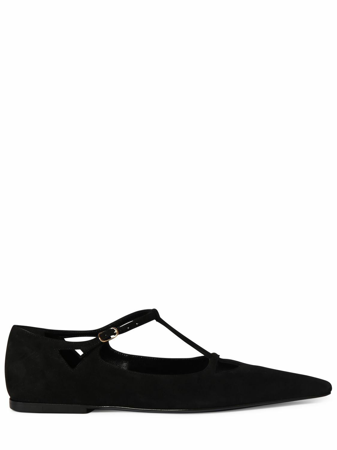 THE ROW - Cyd Suede Ballerina Flats The Row