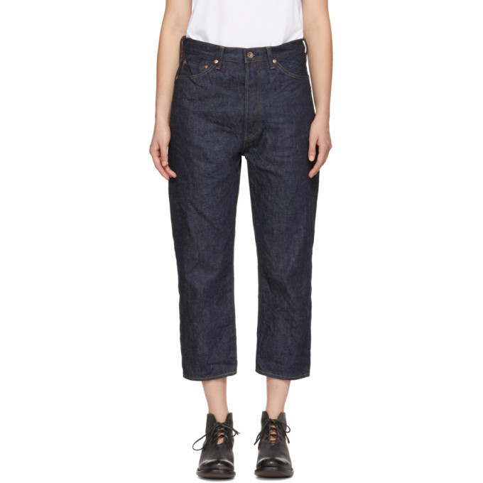 Chimala Indigo Wide Tapered Selvedge Denim Jeans Chimala