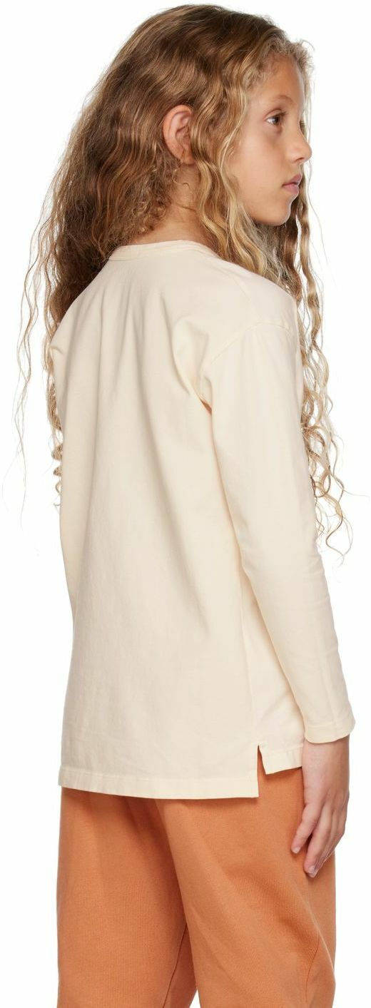 TINYCOTTONS Kids Beige 'Très Tiny' Long Sleeve T-Shirt TINYCOTTONS