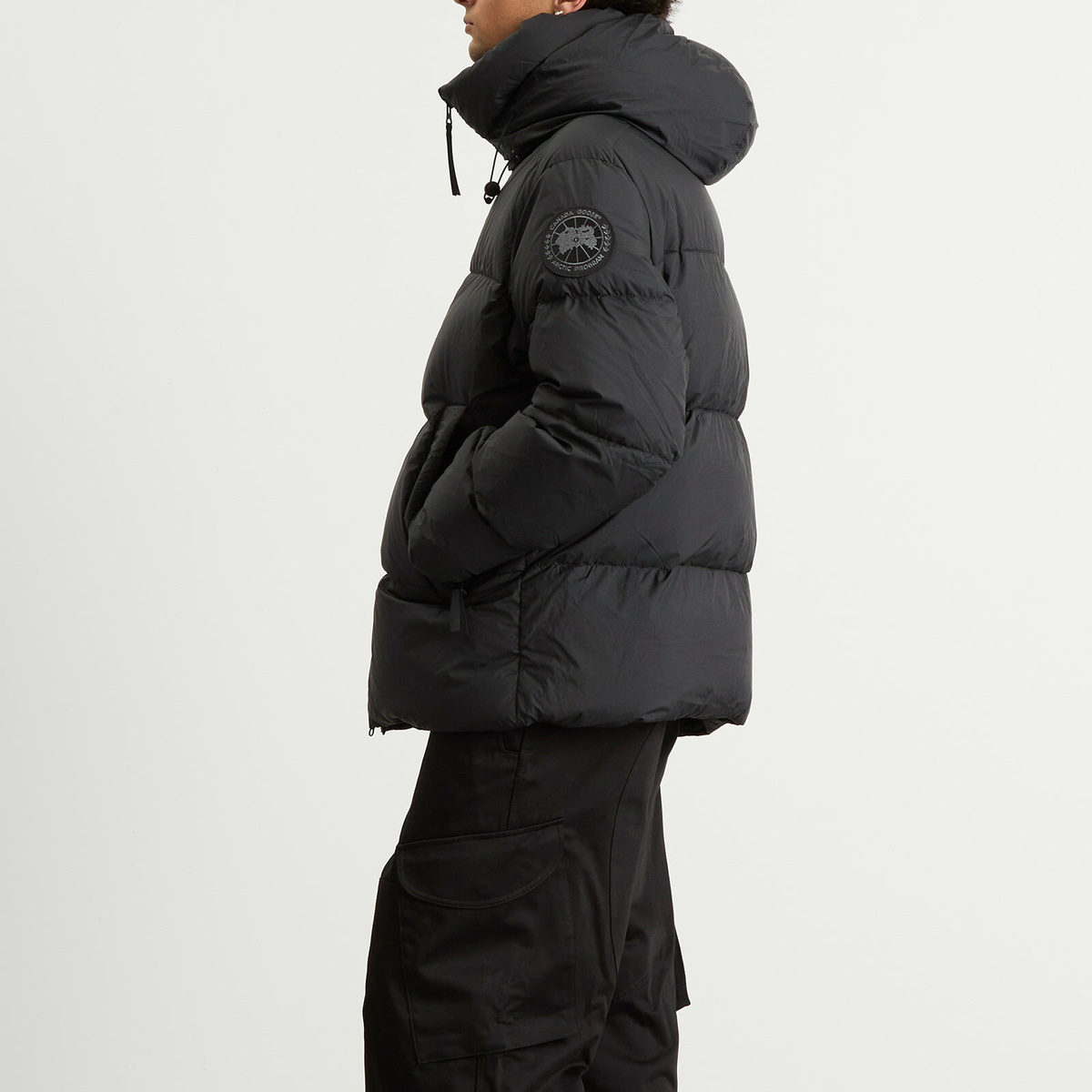 Canada Goose Men's Crofton Matte Puffer Jacket in Black Canada Goose