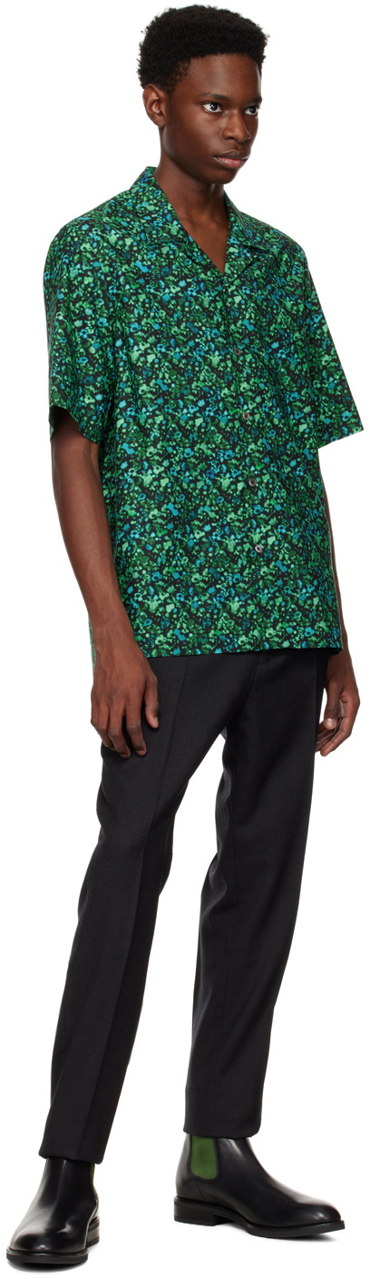 Paul Smith Green Twilight Floral Shirt Paul Smith