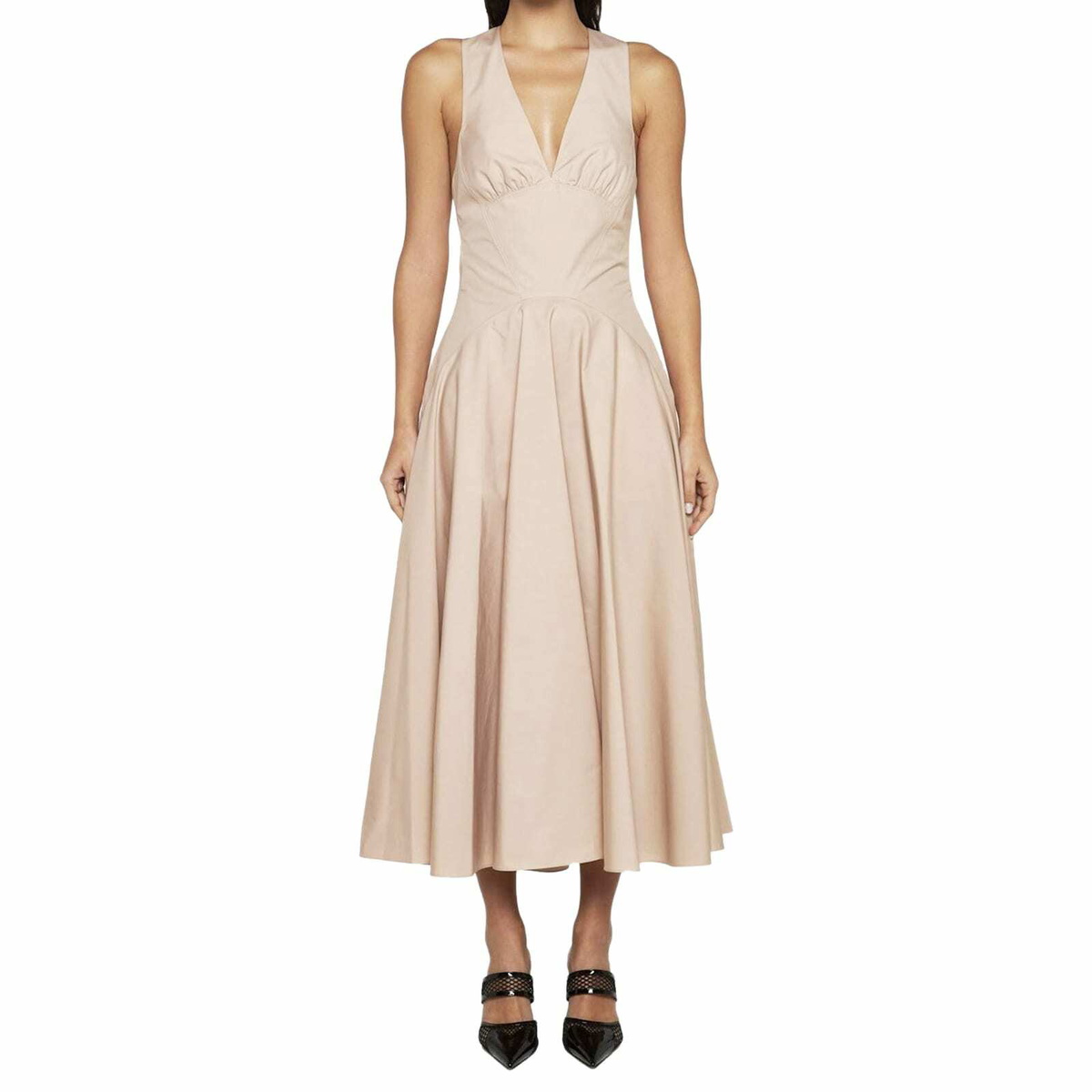 Alaia Cotton Midi Dress ALAÏA
