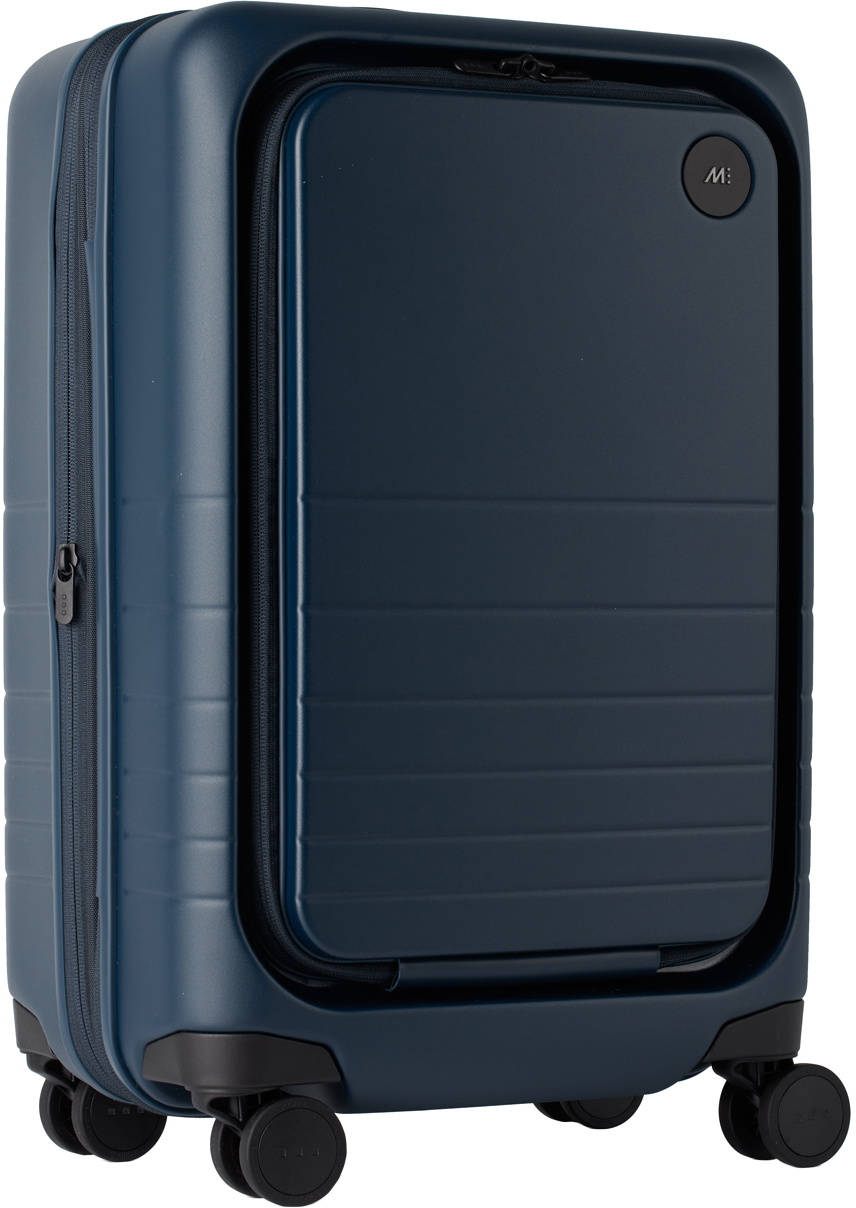 Monos Navy Expandable Carry-On Pro Suitcase Monos
