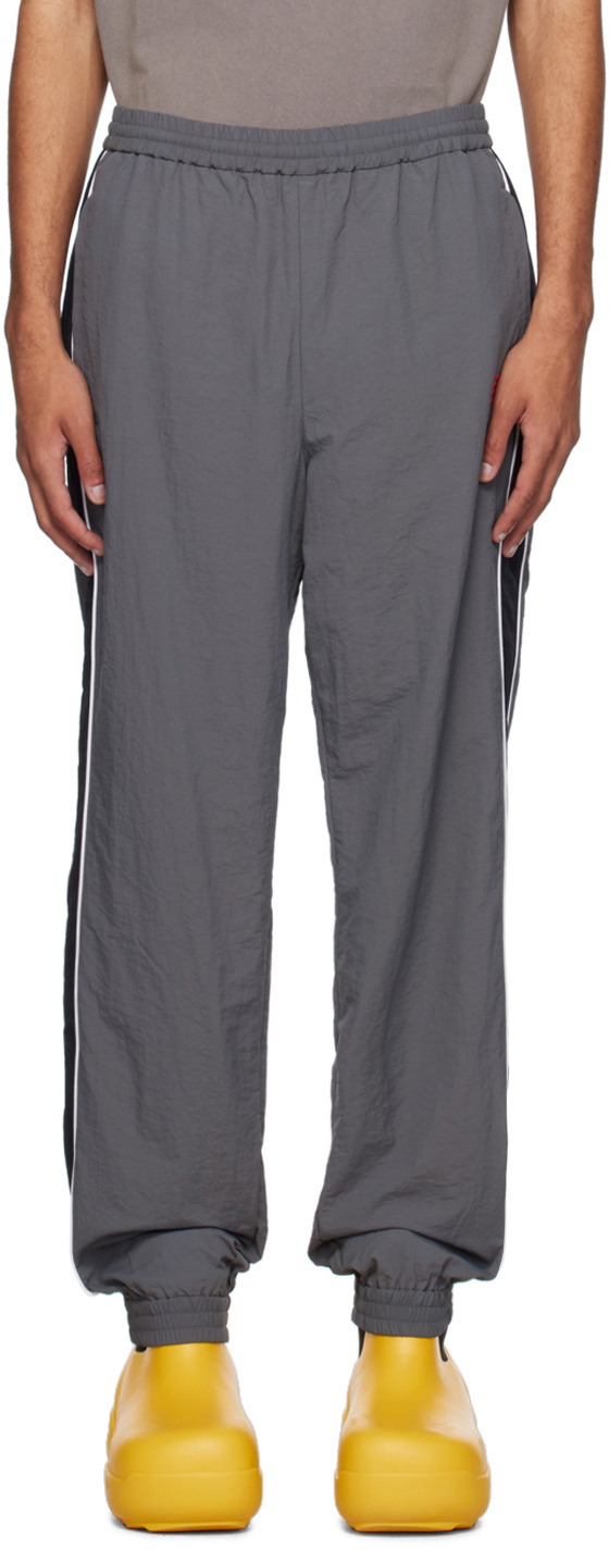 AMBUSH Gray Elastic Waistband Track Pants Ambush