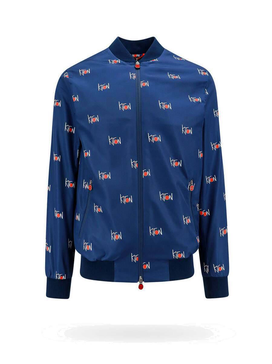 Kiton Ciro Paone Jacket Blue Mens Kiton