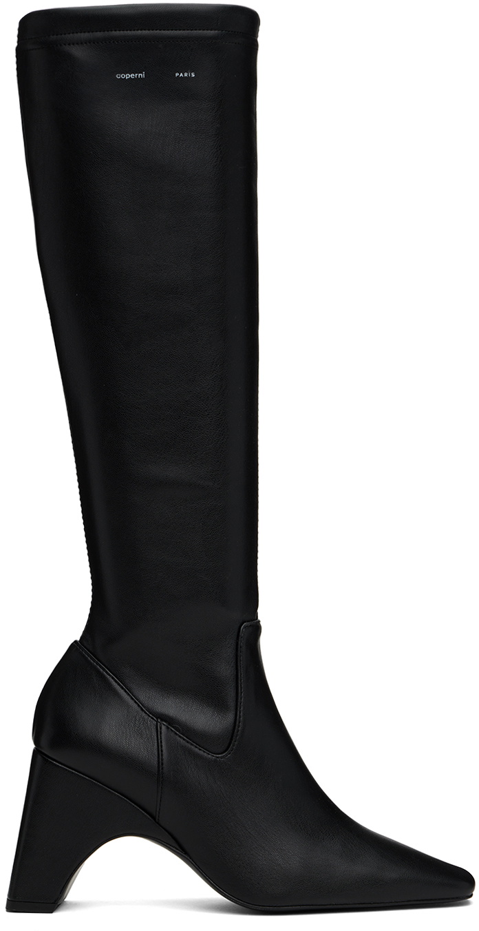 Coperni Black Bridge Stretch Tall Boots Coperni