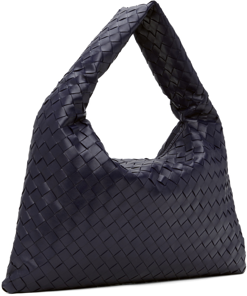Bottega Veneta Navy Small Hop Bag Bottega Veneta