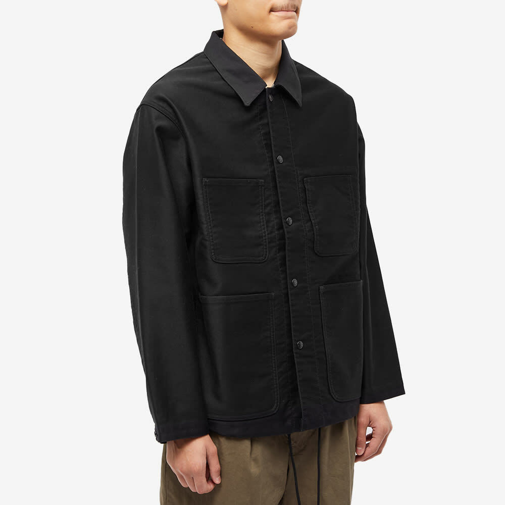 Nanamica Men's Moleskin Dock Jacket in Black Nanamica