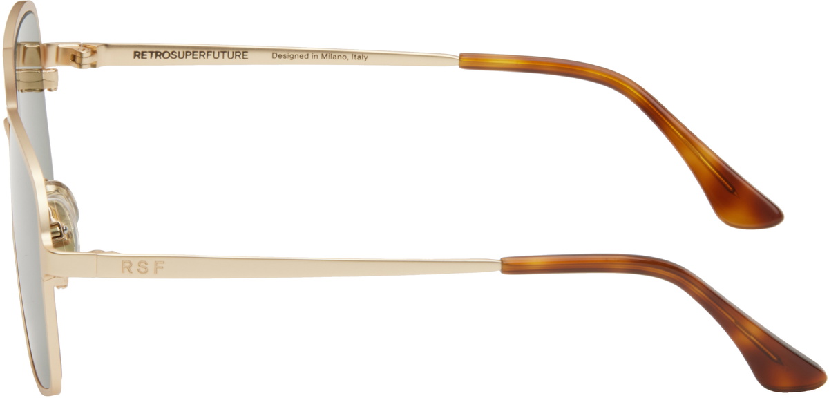RETROSUPERFUTURE Gold Spliff Sunglasses RETROSUPERFUTURE