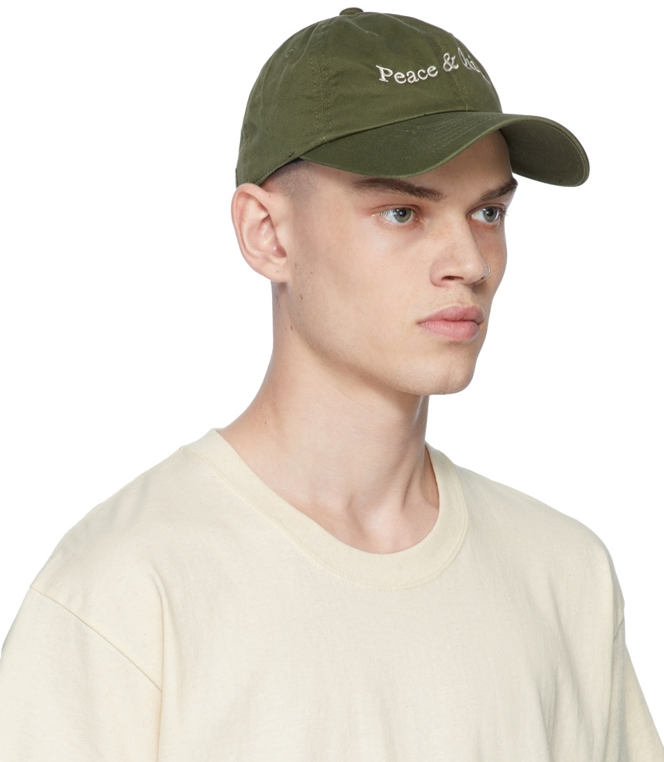 Museum of Peace & Quiet Green Wordmark Cap Museum of Peace and Quiet