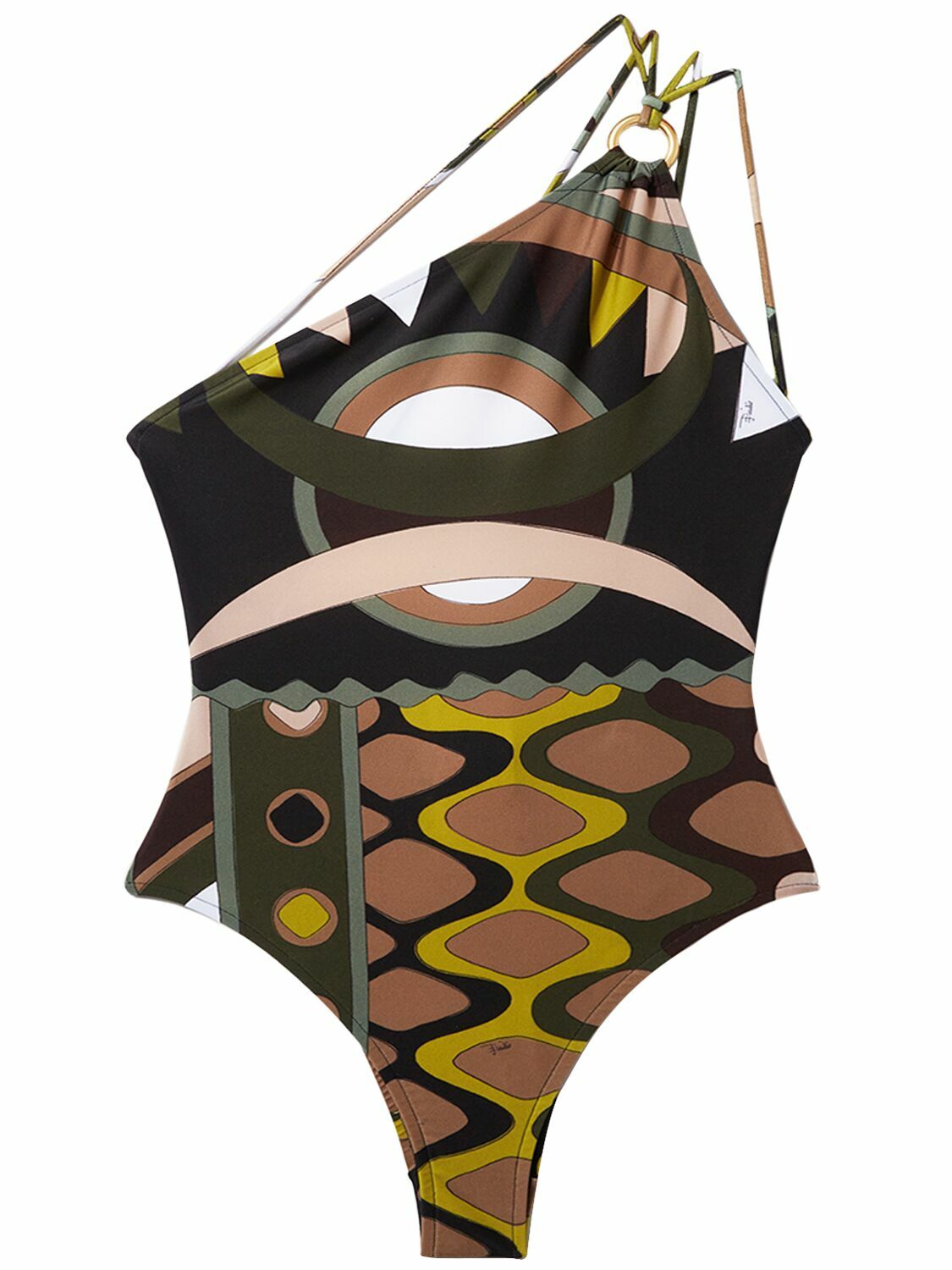 PUCCI Printed Lycra One Piece Swimsuit Emilio Pucci