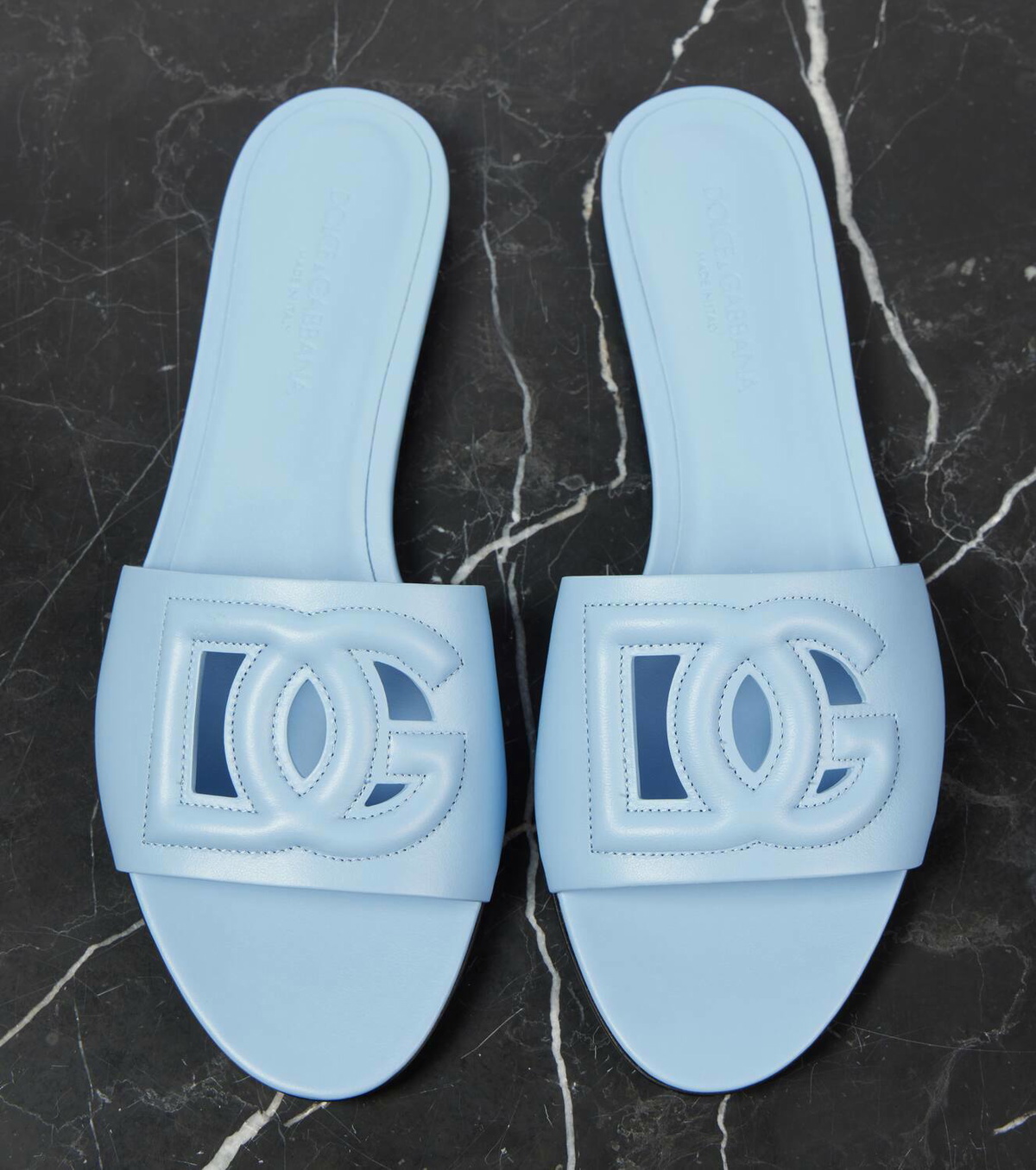 Dolce&Gabbana DG leather slides Dolce & Gabbana