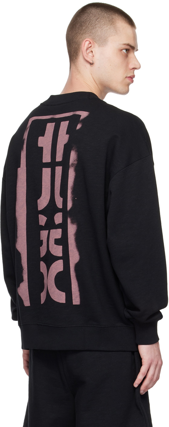 Hugo Black Graffiti Sweatshirt Hugo Boss