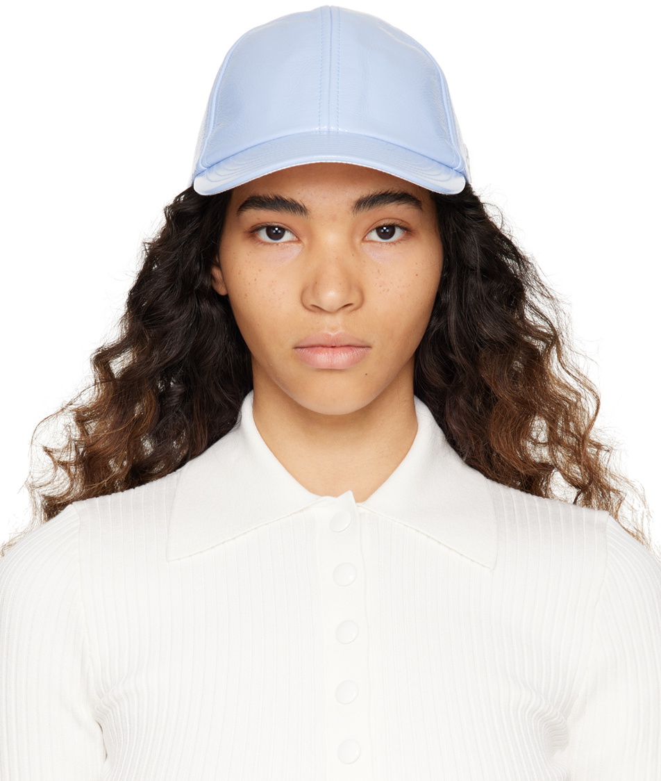 Courrèges Blue Classic Vinyl Cap Courreges