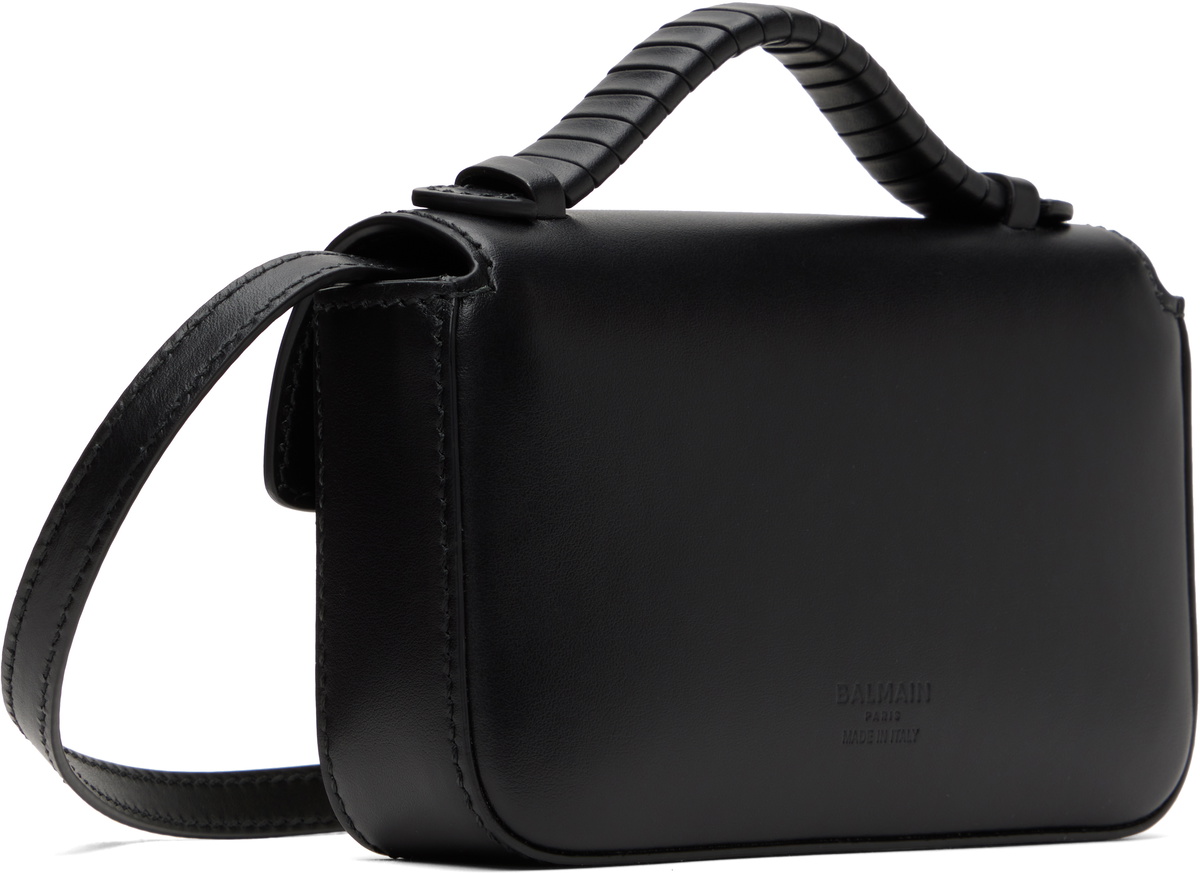 Balmain Black B-Buzz Mini Leather Bag Balmain