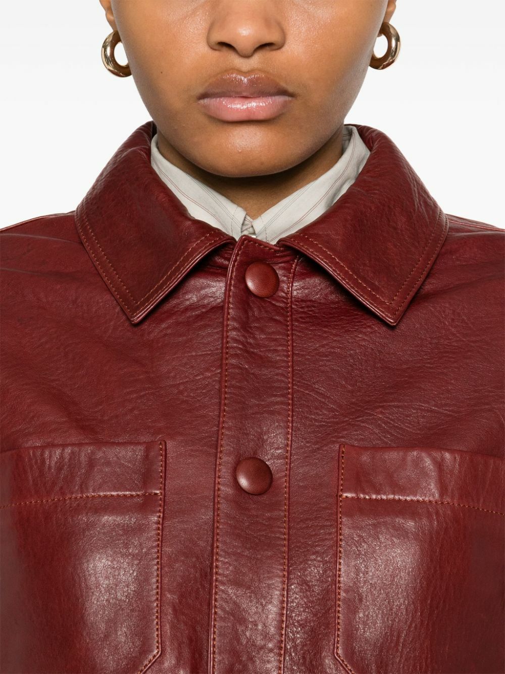 FRAME Leather Jacket Frame Denim