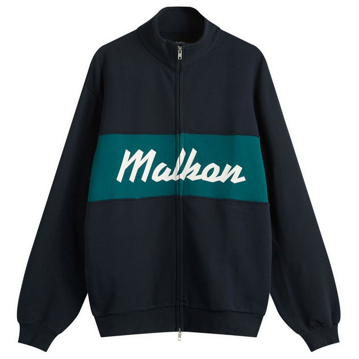 Malbon Men's University Double Zip Sweatshirt in Navy Malbon Golf