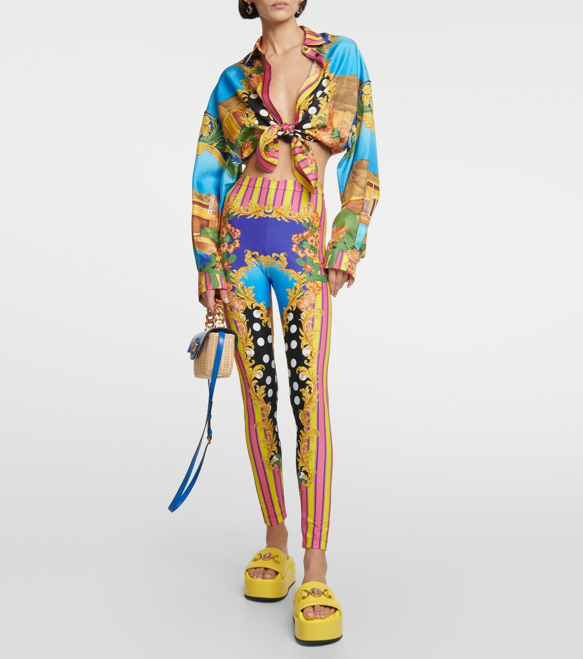 Versace Medusa '95 leather platform sandals Versace