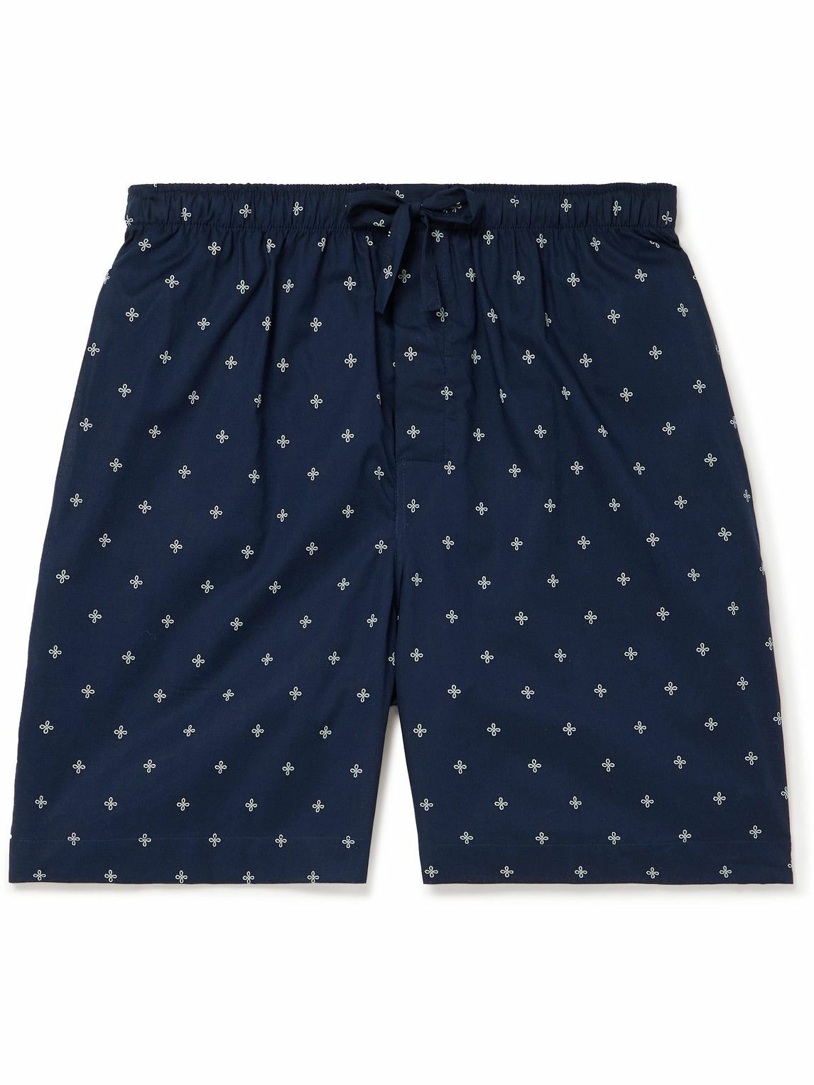 Derek Rose - Nelson Printed Cotton-Batiste Pyjama Shorts - Blue Derek Rose