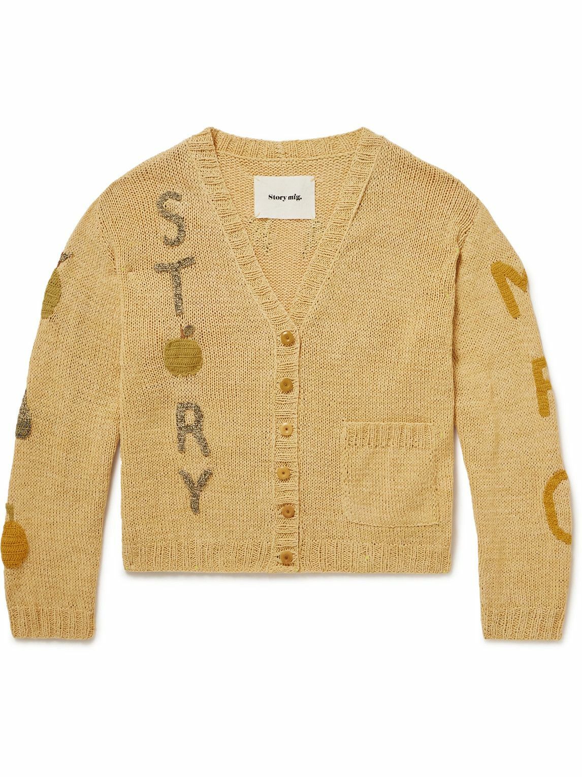 Story Mfg. - Twinsun Crochet-Knit Organic Cotton Cardigan - Brown Story ...
