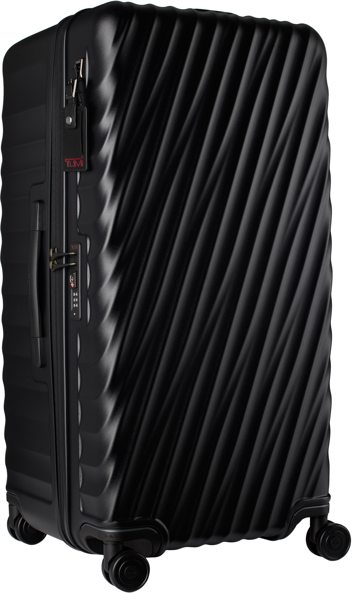 Tumi Black Large Rolling Trunk Suitcase Tumi