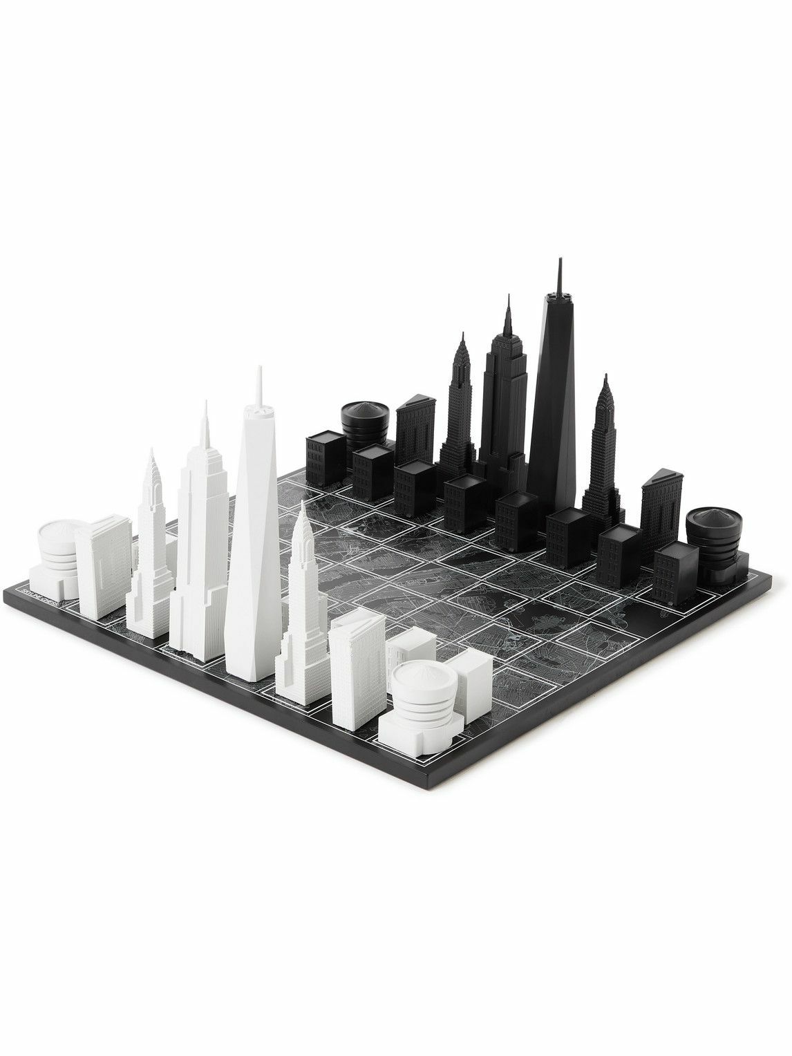 Skyline Chess - New York City Edition Acrylic and Wood Chess Set ...