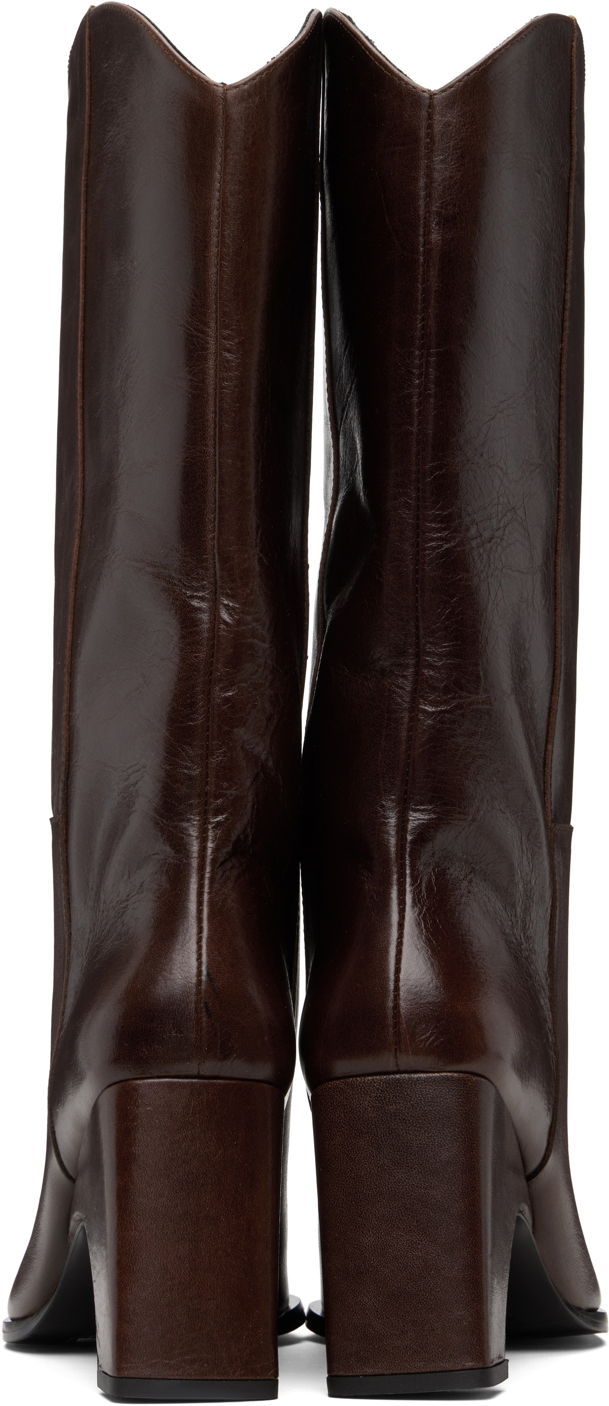 Coperni Brown Bridge Cowboy Tall Boots Coperni