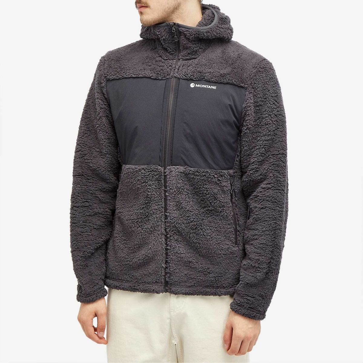 Montane Men's Caldus XT Sherpa Fleece Hooded Jacket in Midnight Grey ...