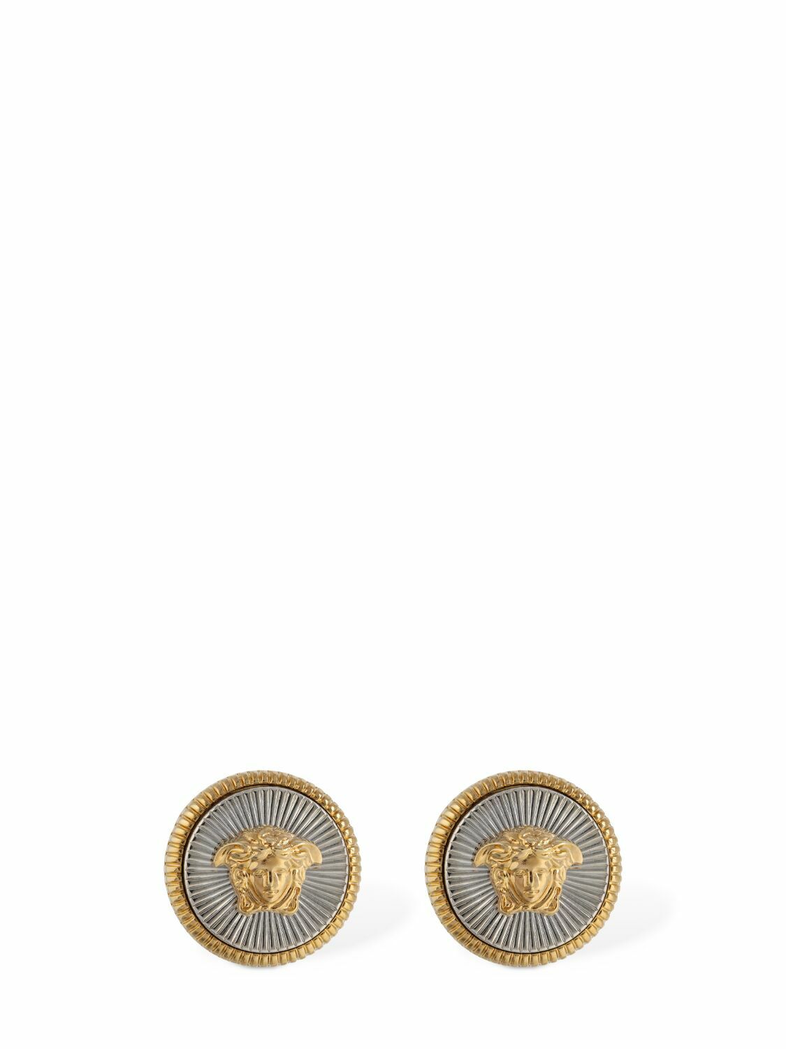 VERSACE - Medusa Coin Stud Earrings Versace
