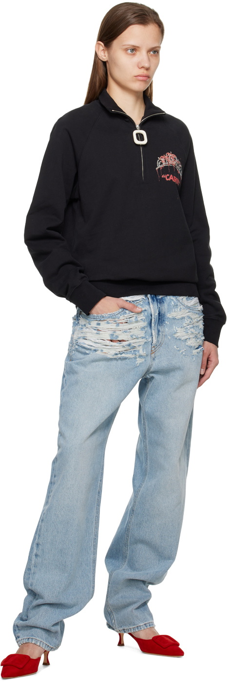 JW Anderson Black Carrie-Tiara Hoodie JW Anderson