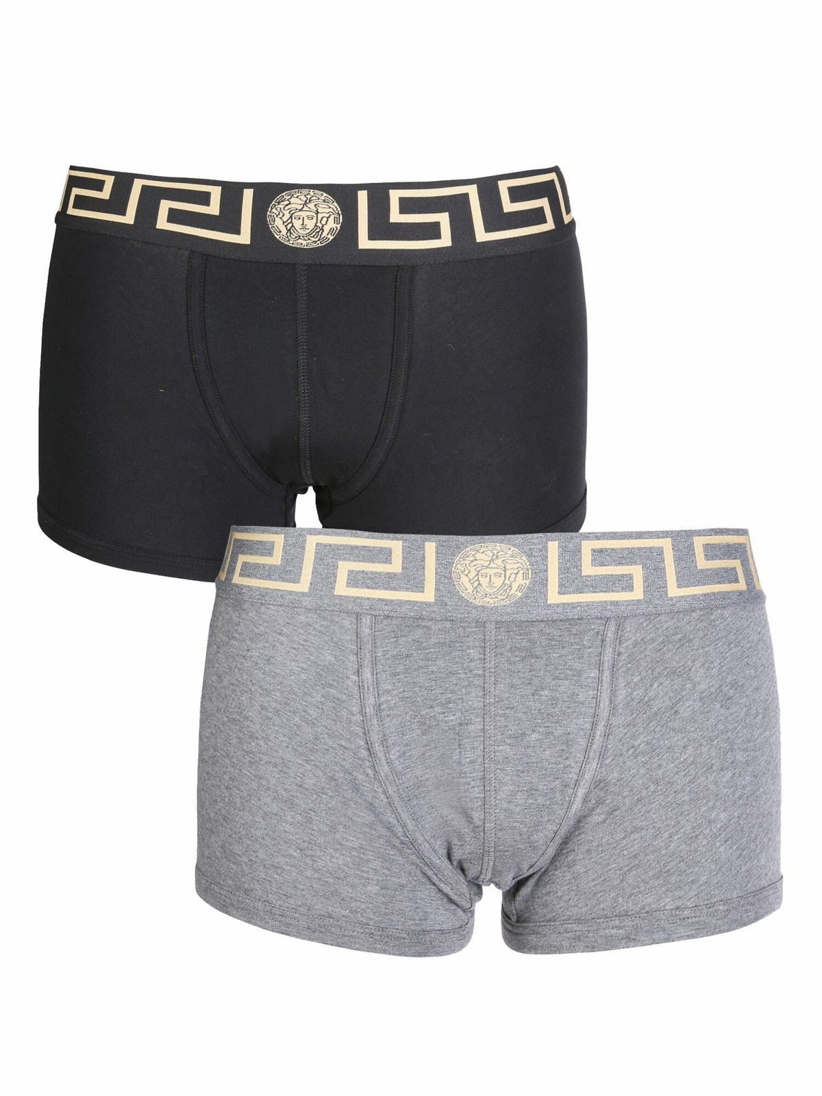 Versace Pack Of Two Boxer Shorts With Greek Versace