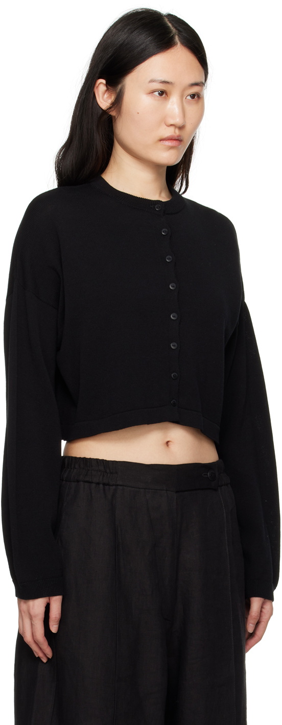 Cordera Black Cropped Cardigan CORDERA