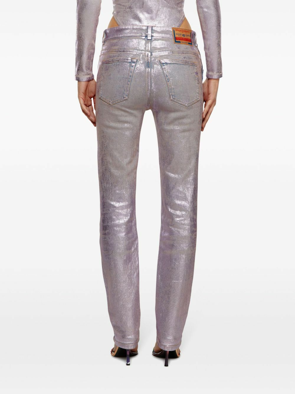 Diesel Silver 1989 D-Mine Straight-Leg Jeans Diesel